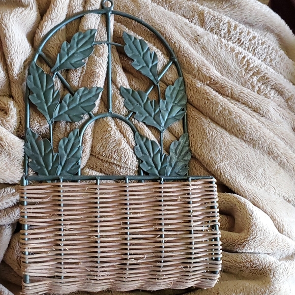 Wall Decor | Wicker And Metal Wall Letter Holder | Poshmark